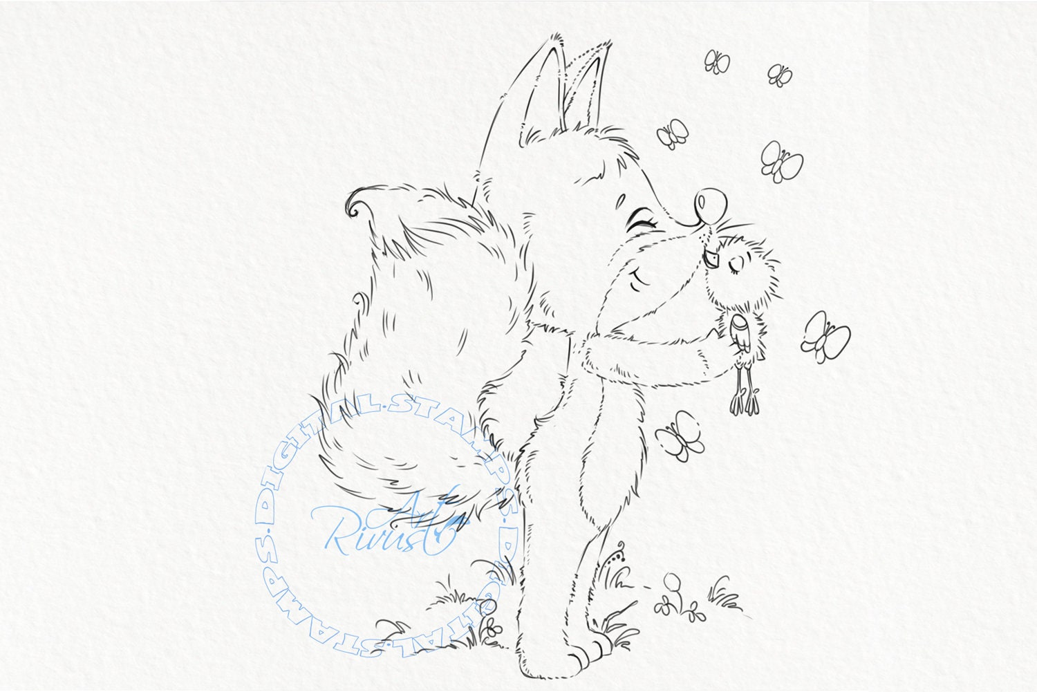 Christmas Digital Stamp Cute Snowmans Download. Digi Stamp | Etsy