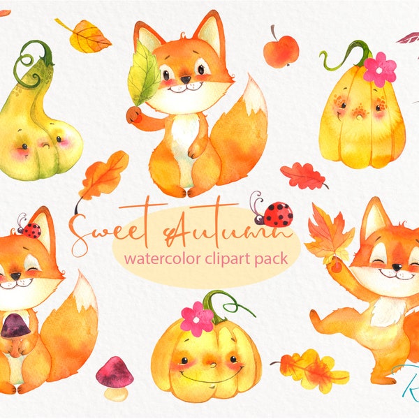 Cute November Clipart - Etsy