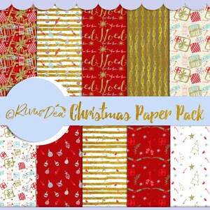 80 Christmas Digital Paper Bundle Digital Download, Seamless Patterns ...