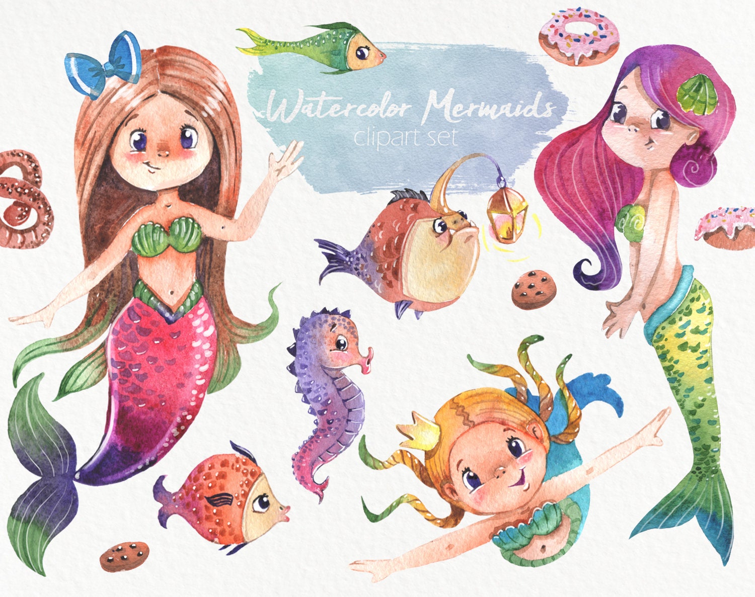 Craft Supplies & Tools Paper, Party & Kids Scrapbooking Mermaid ...