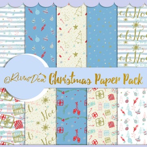 80 Christmas Digital Paper Bundle Digital Download, Seamless Patterns ...