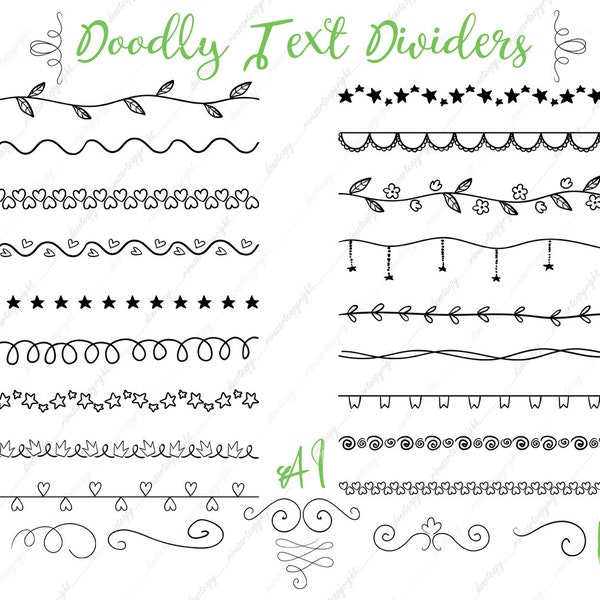 Doodle Dividers - Etsy