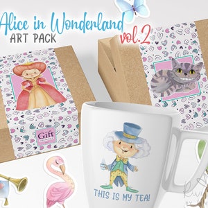 Alice in Wonderland PNG Clipart. Watercolor Alice Mad Hatter White ...