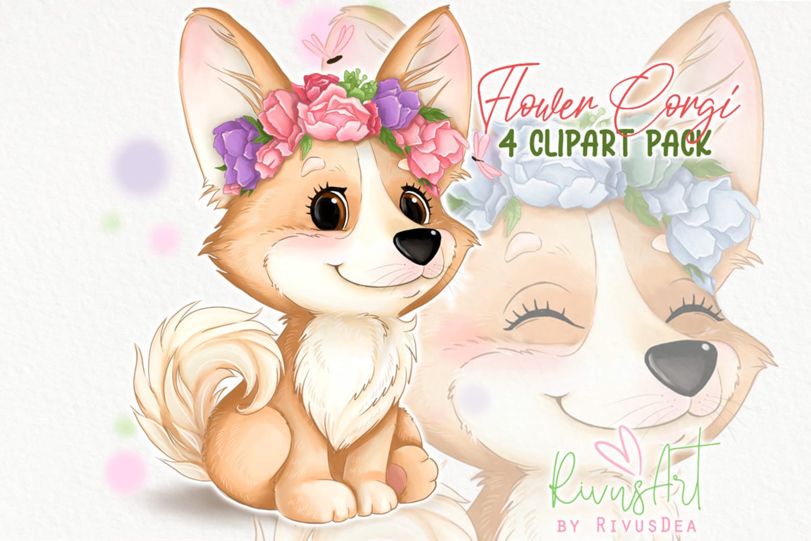 Cute Corgi Puppy PNG Clipart Pack. Corgi Dog Clip Art. Corgi - Etsy
