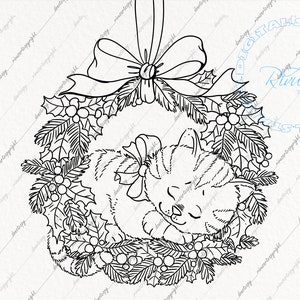 Christmas Digital Stamp Cute Snowmans Download. Digi Stamp, Coloring ...