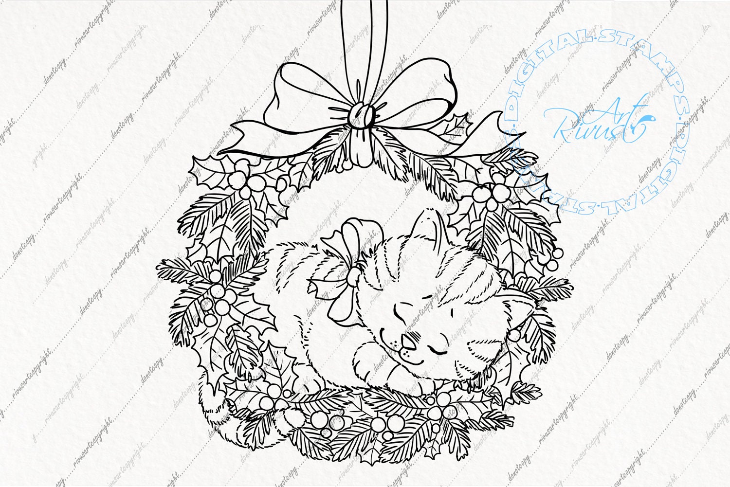 Christmas Digital Stamp Cute Snowmans Download. Digi Stamp | Etsy