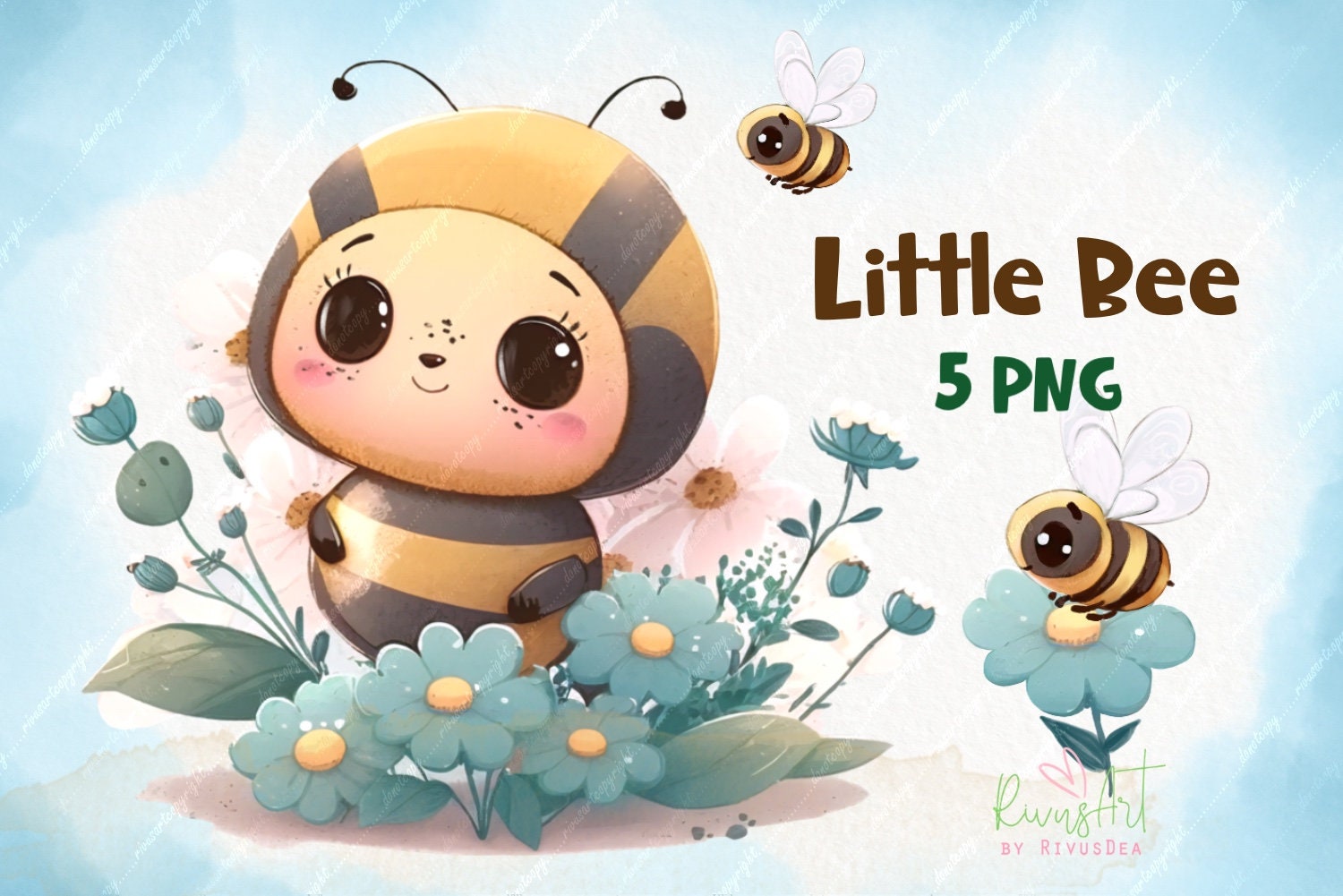 Cute Baby Bee Clipart