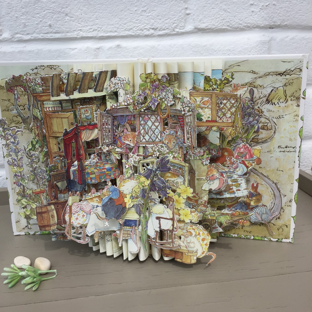 Brambly Hedge 'spring Story' Unique Book Sculpture. Perfect for Nursery ...