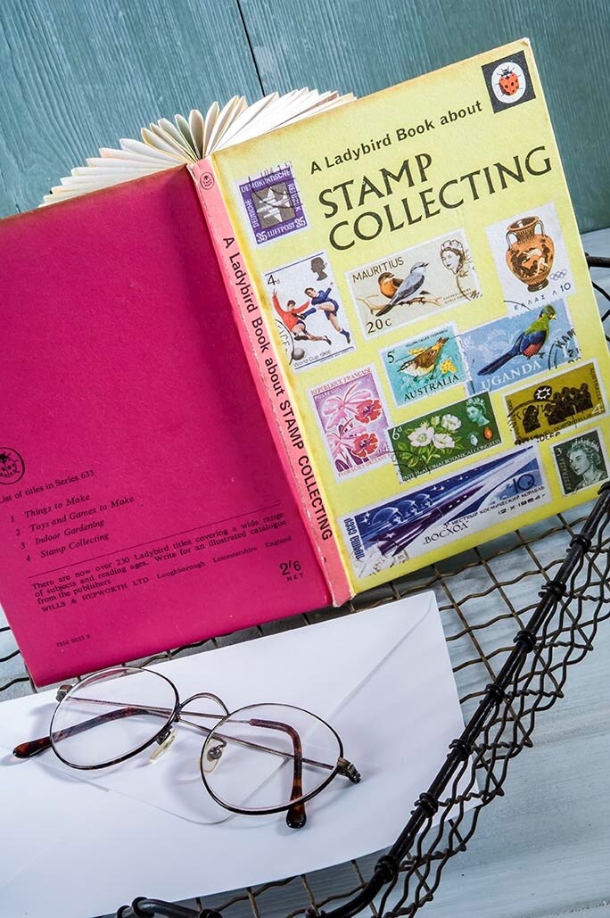 Ladybird 'stamp Collecting' Unique Book Sculpture - Etsy