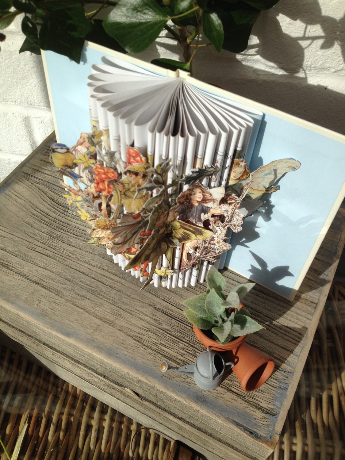 Flower Fairies of the Winter Unique Book Sculpture - Etsy