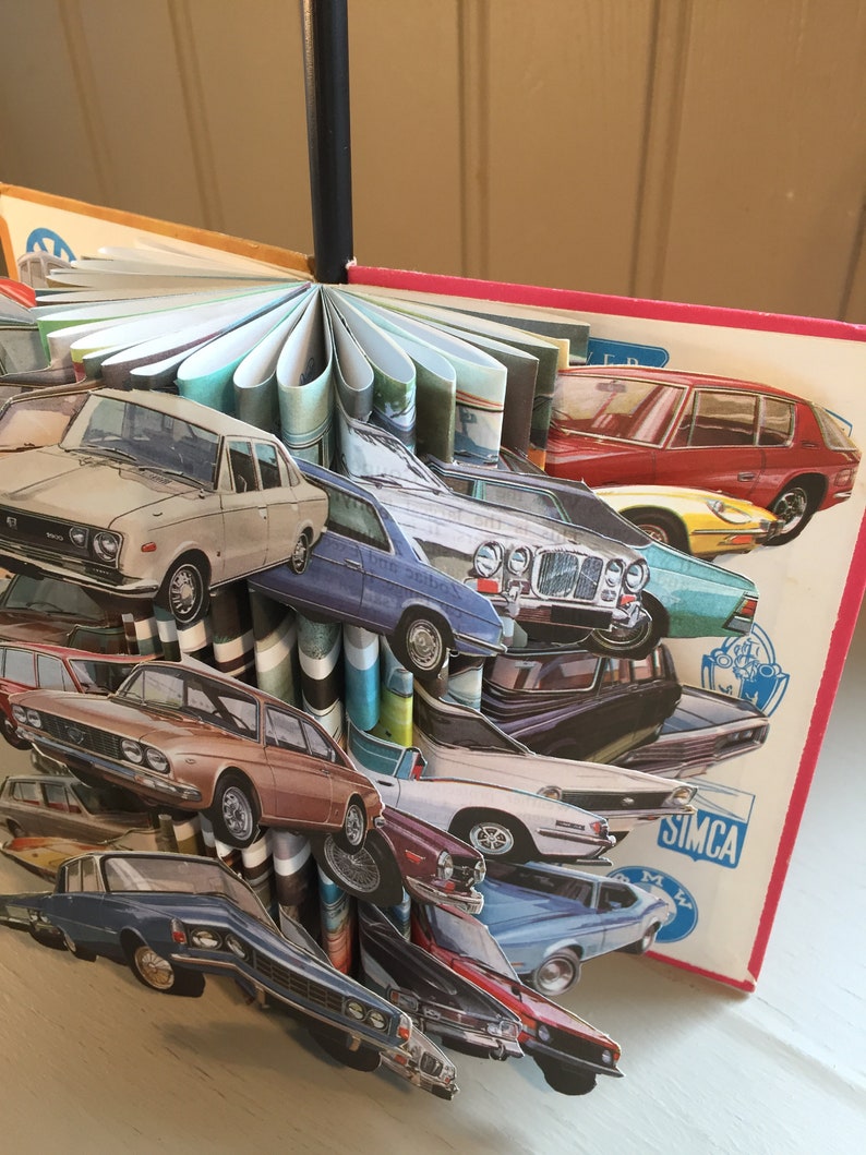 Ladybird ' Motor Cars' Recognition Series Unique Vintage Book Sculpture ...