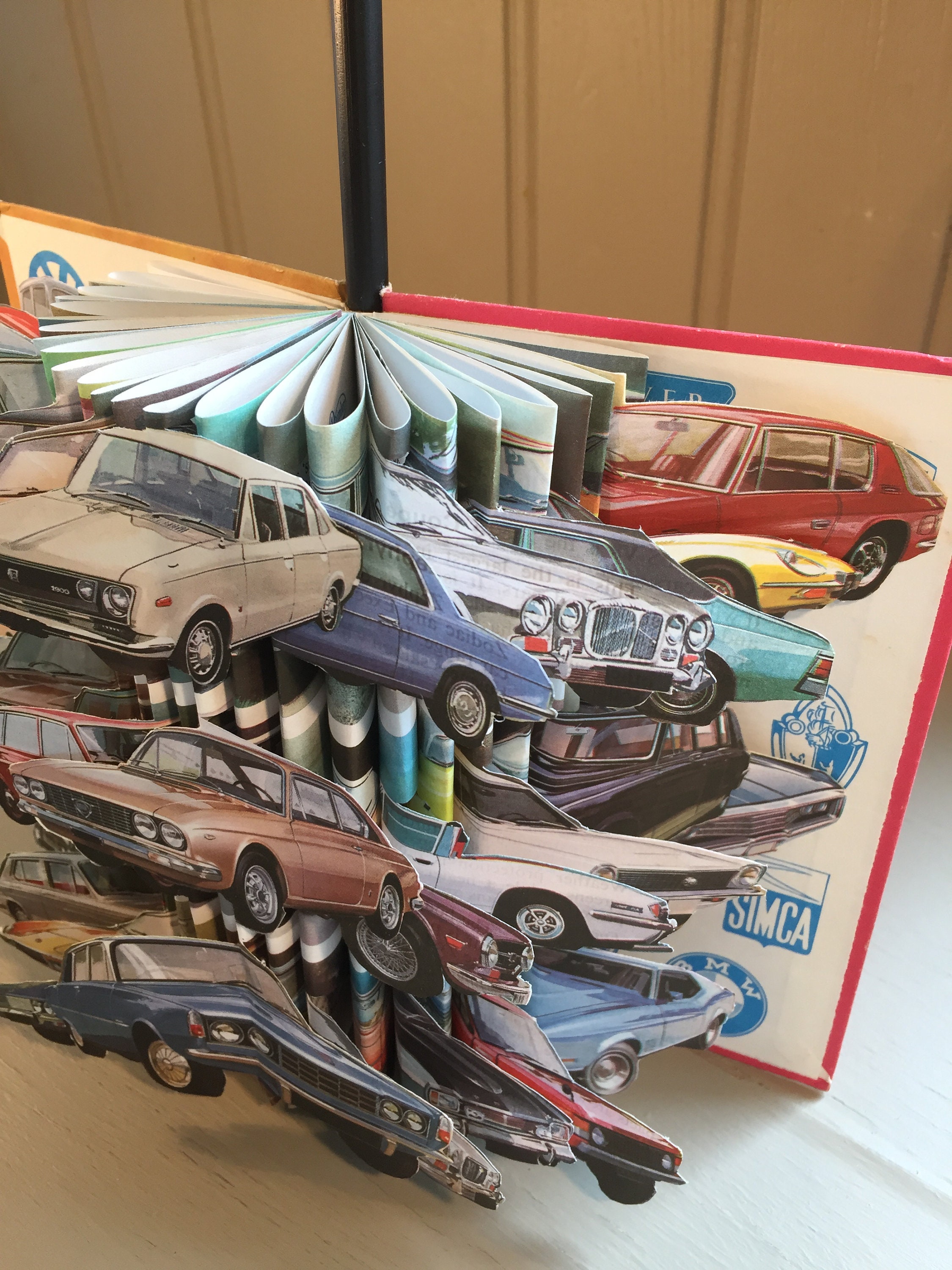Ladybird ' Motor Cars' Recognition Series Unique Vintage Book Sculpture ...