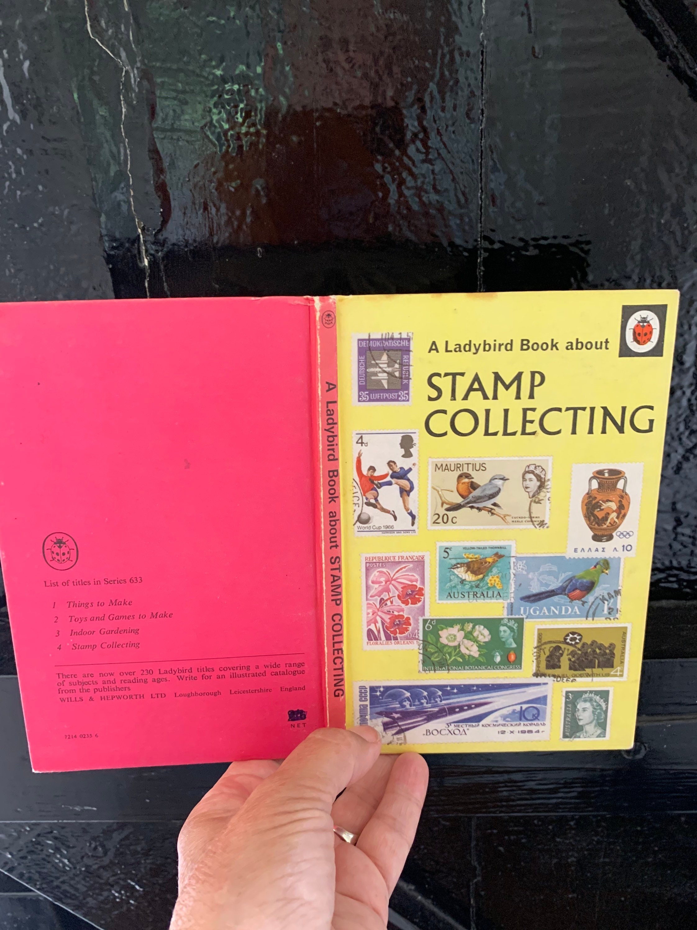 Ladybird 'stamp Collecting' Unique Book Sculpture - Etsy
