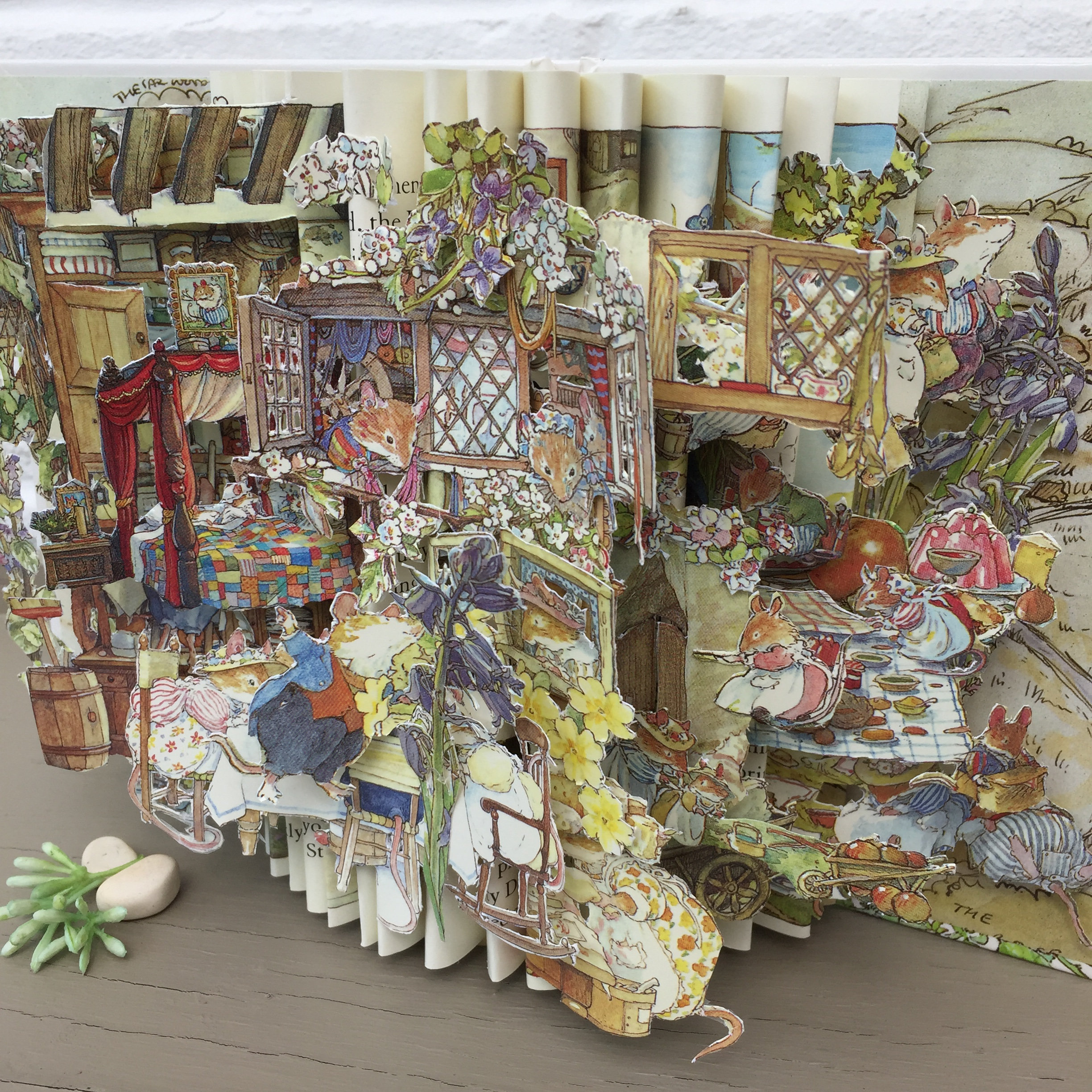 Brambly Hedge 'spring Story' Unique Book Sculpture. Perfect for Nursery ...