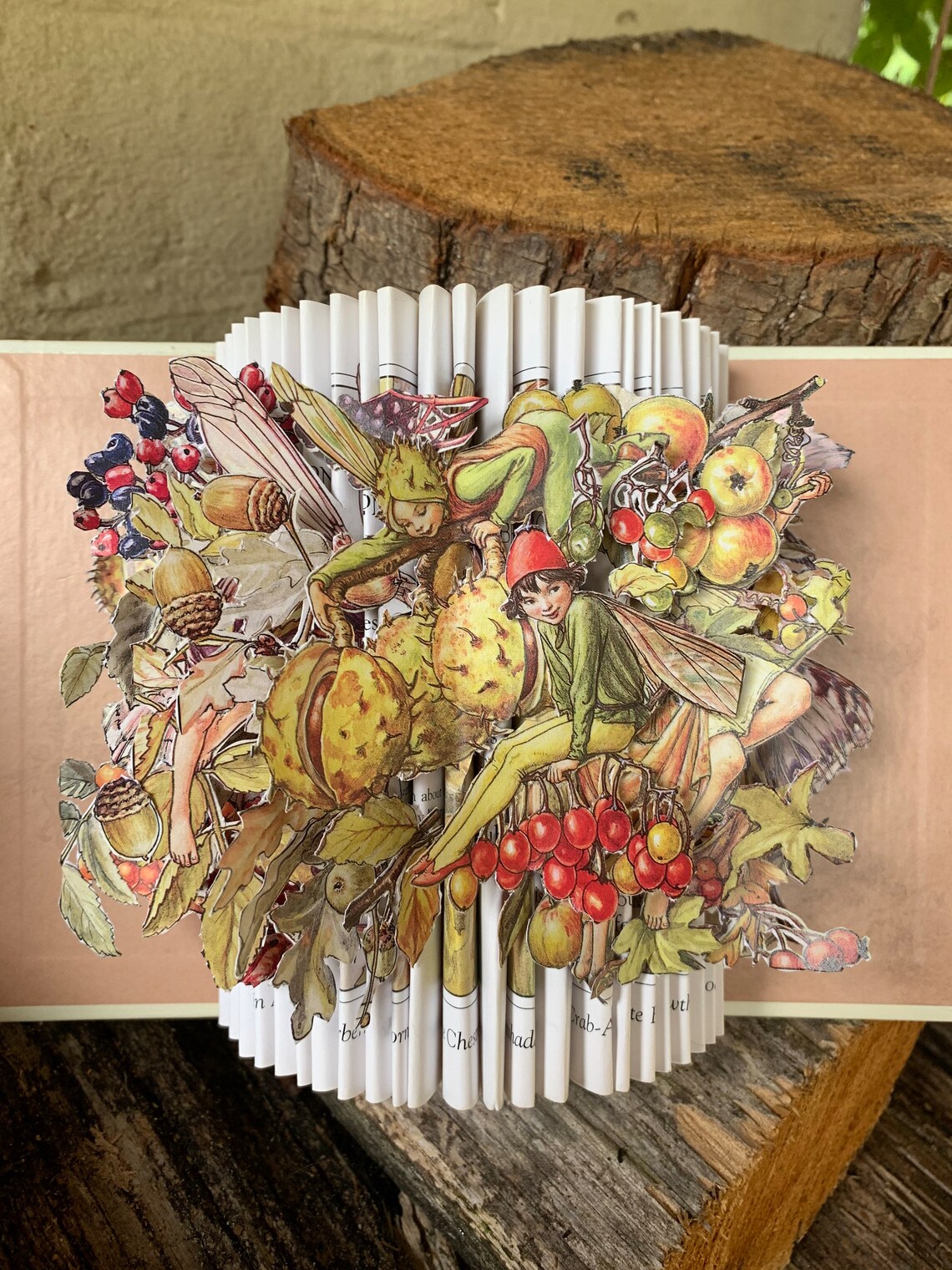 Flower Fairies of the Autumn Unique Book Sculpture - Etsy UK
