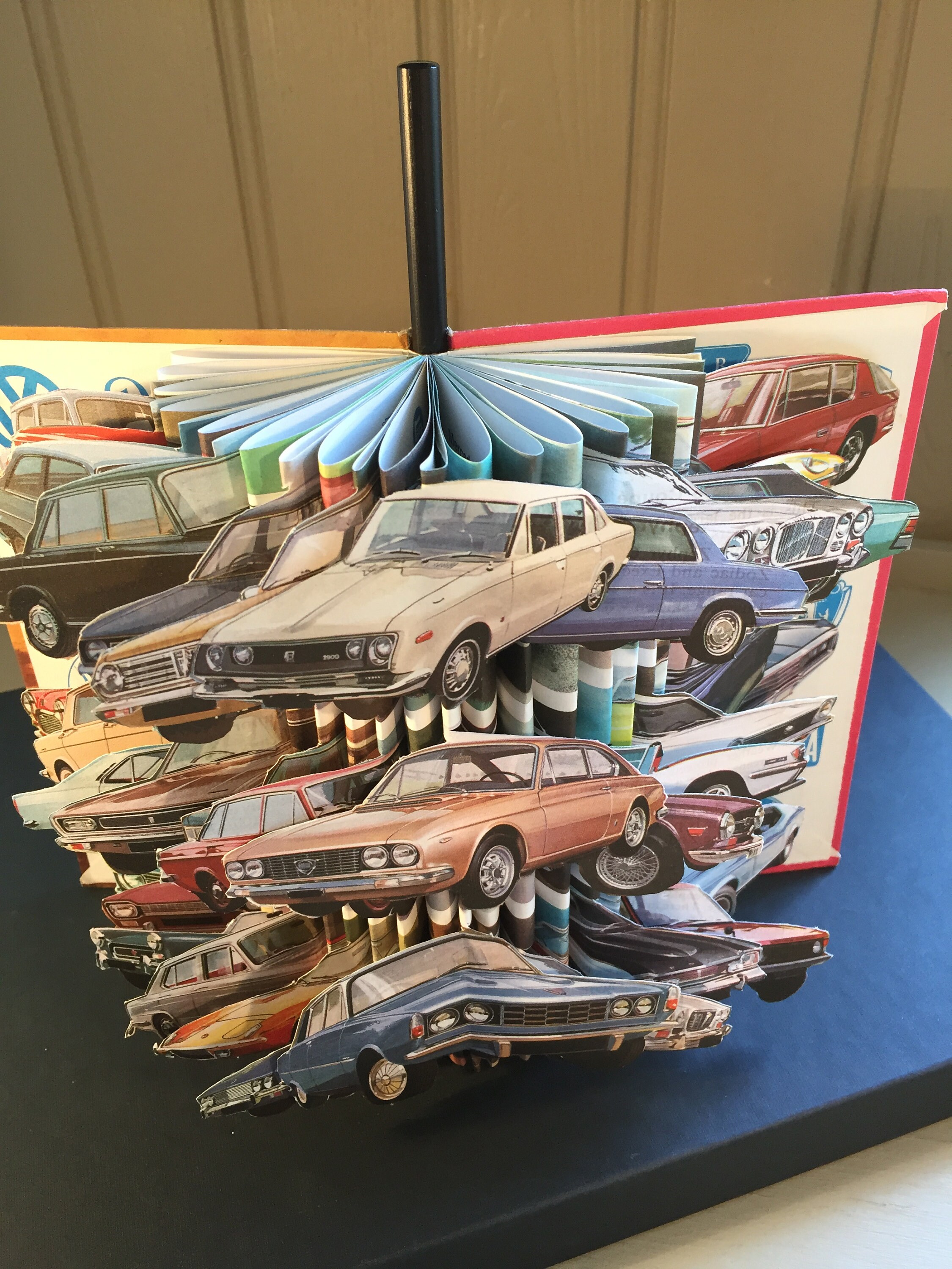 Ladybird ' Motor Cars' Recognition Series Unique Vintage Book Sculpture ...