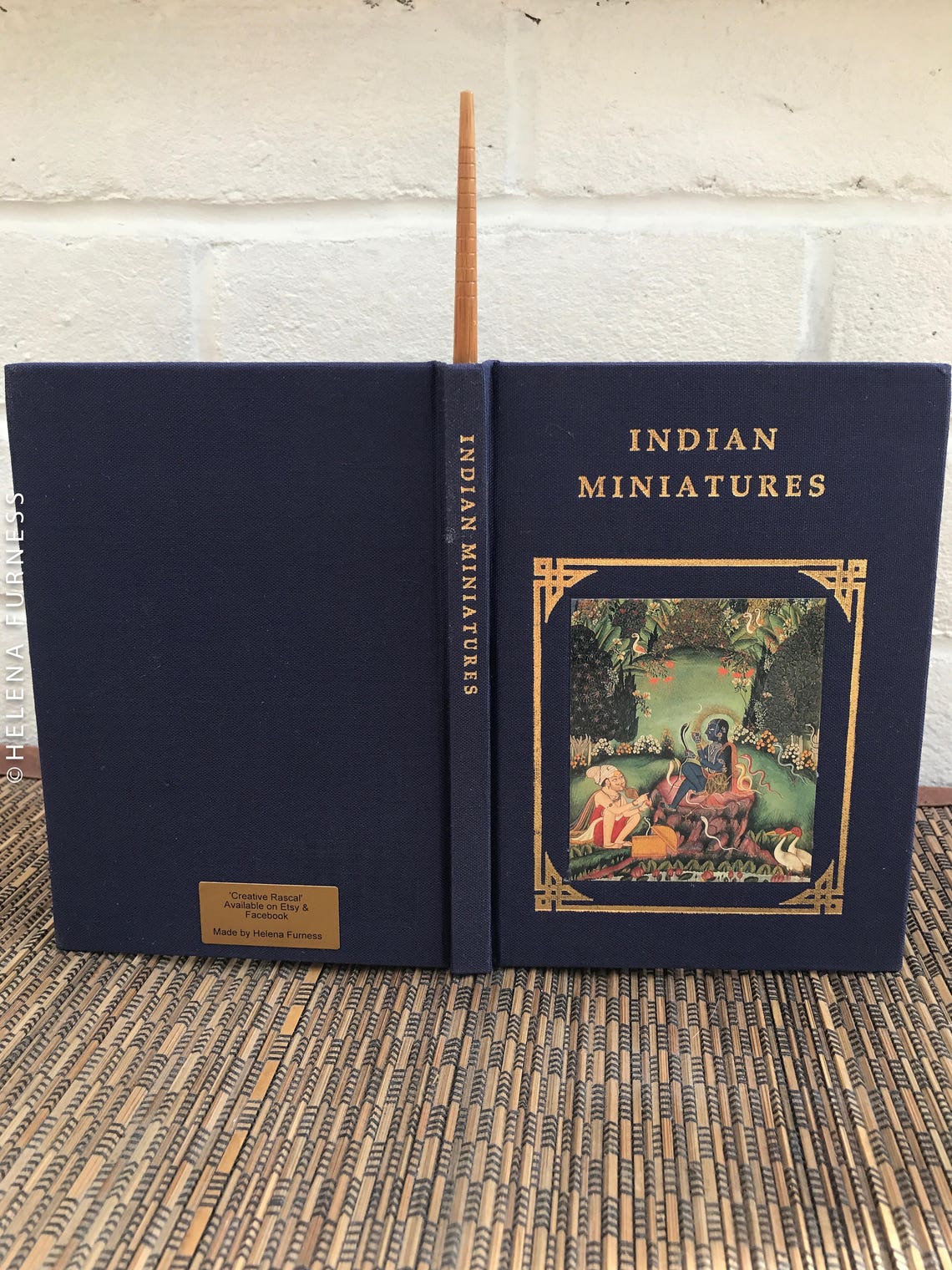 Indian Miniature Paintings . A Stunning Unique Book Sculpture | Etsy