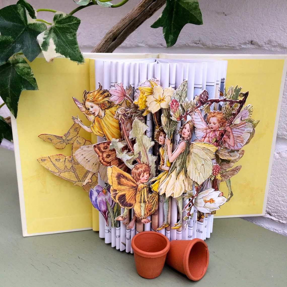 Flower Fairies of the Spring Unique Book Sculpture - Etsy