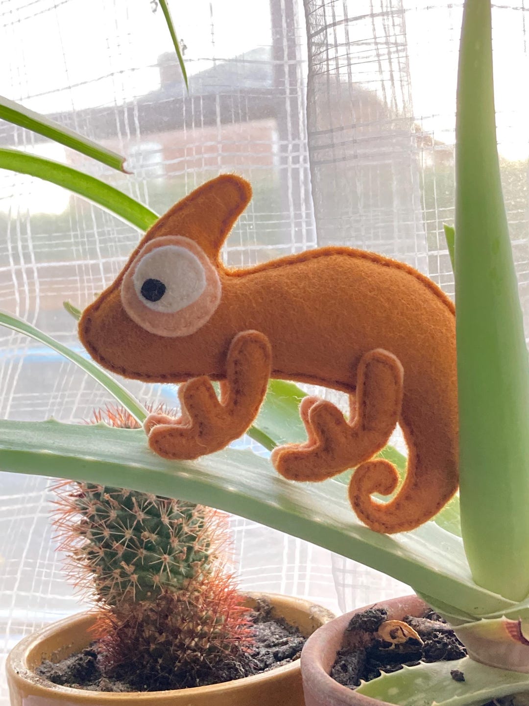 Karma the Chameleon Felt Pet Friend Good Vibe Gifts UK - Etsy