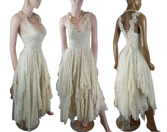 Cream Wedding Dress - Etsy