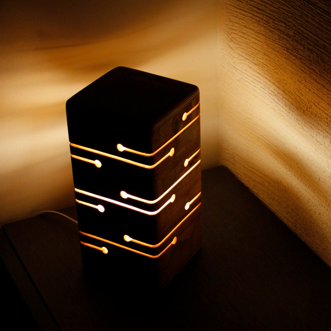 Wooden Night Lamp DL010 - Etsy Canada