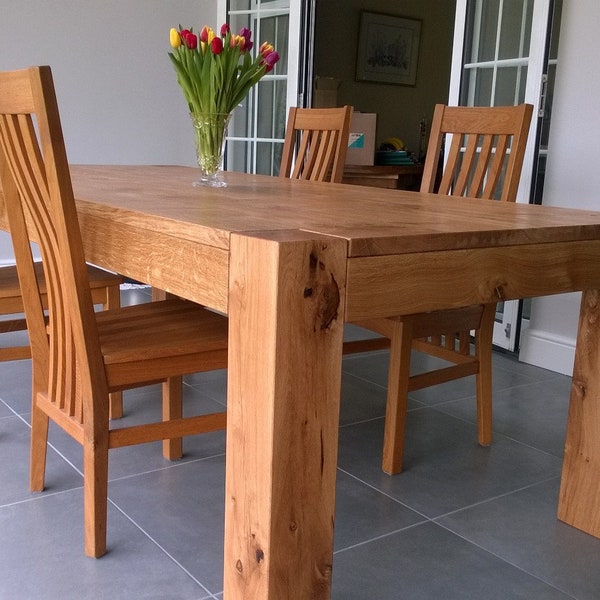Oak Dining Table - Etsy UK