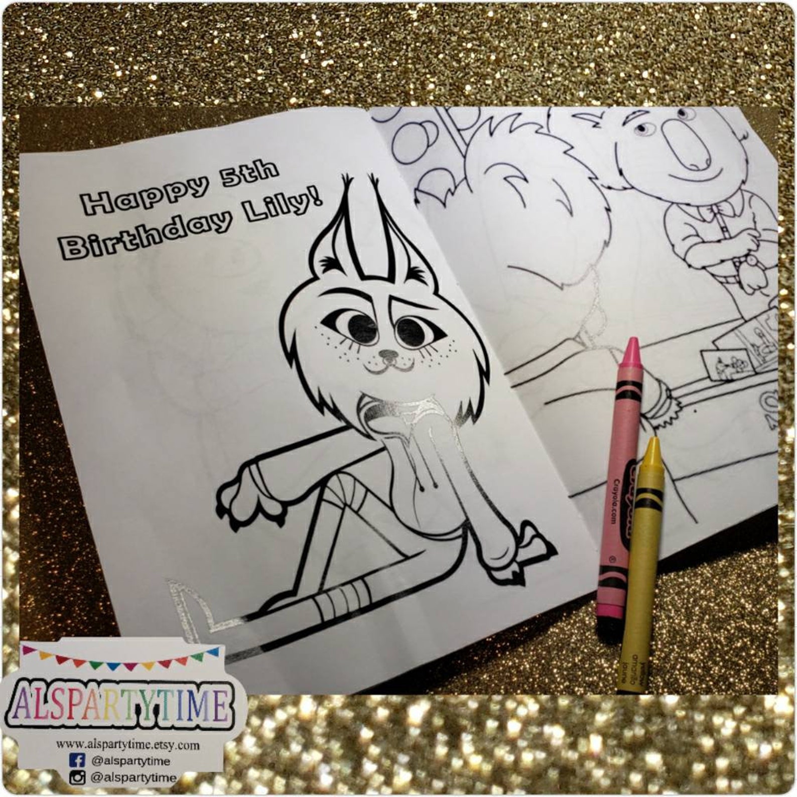 Personalized Coloring Book Personalized Birthday Party Favor - Etsy