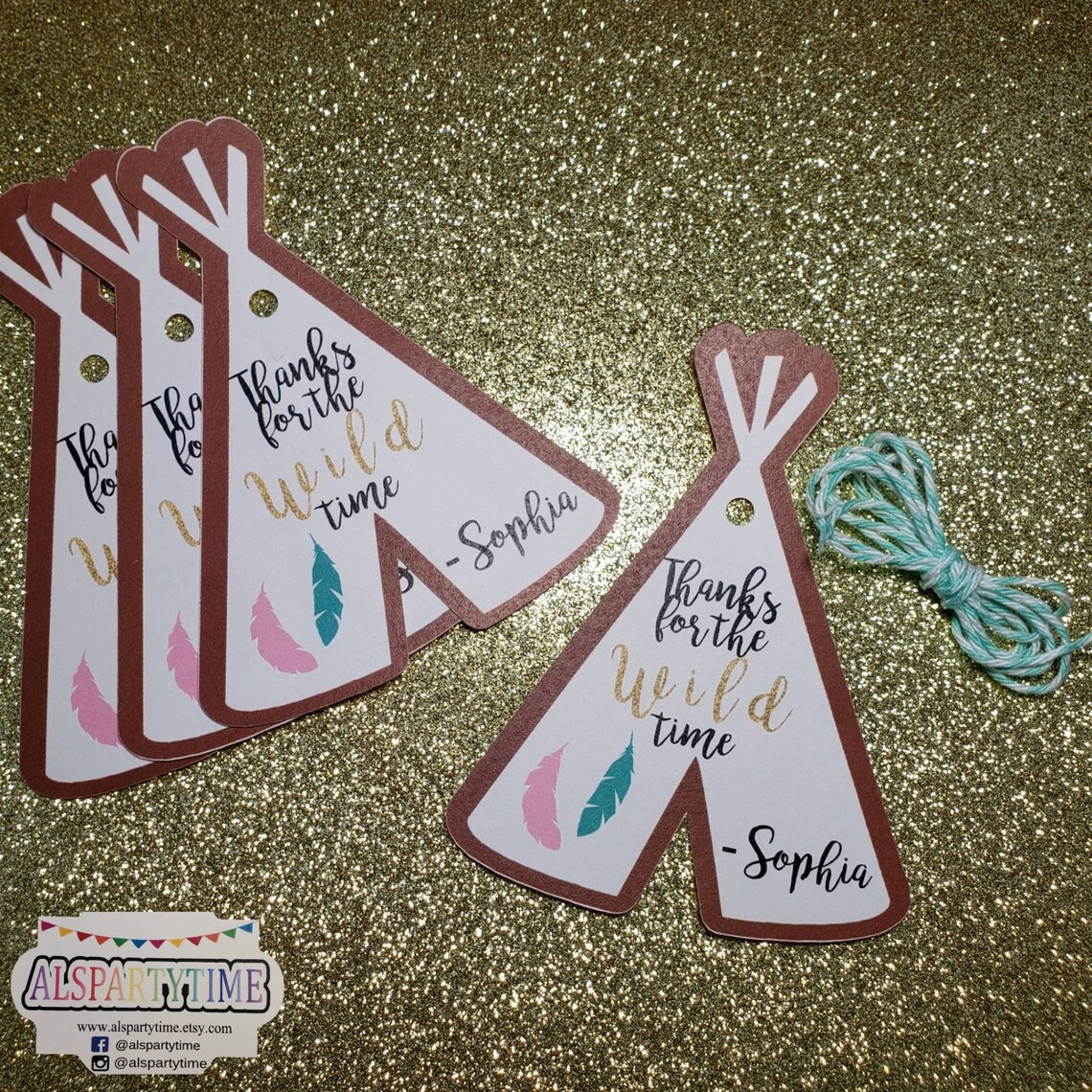 Wild One Thank You Tags Wild One Girl Theme boho Birthday - Etsy