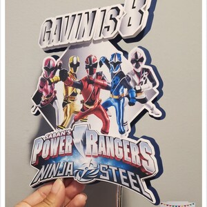 Power Rangers Ninja Steel Cake Topper/ Cupcake Toppers. - Etsy