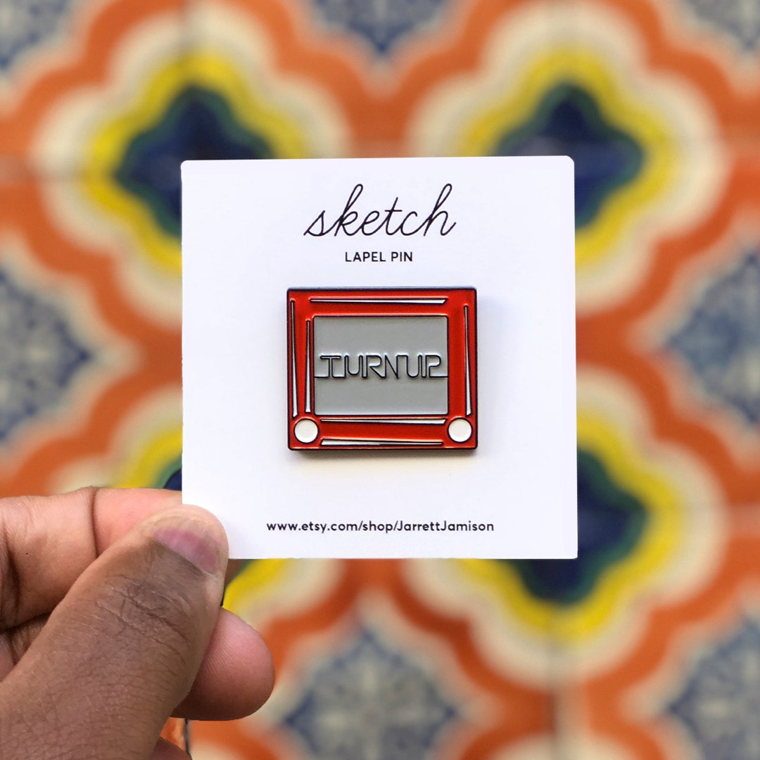 Sketch Enamel Pin | Lapel Pin - Etsy