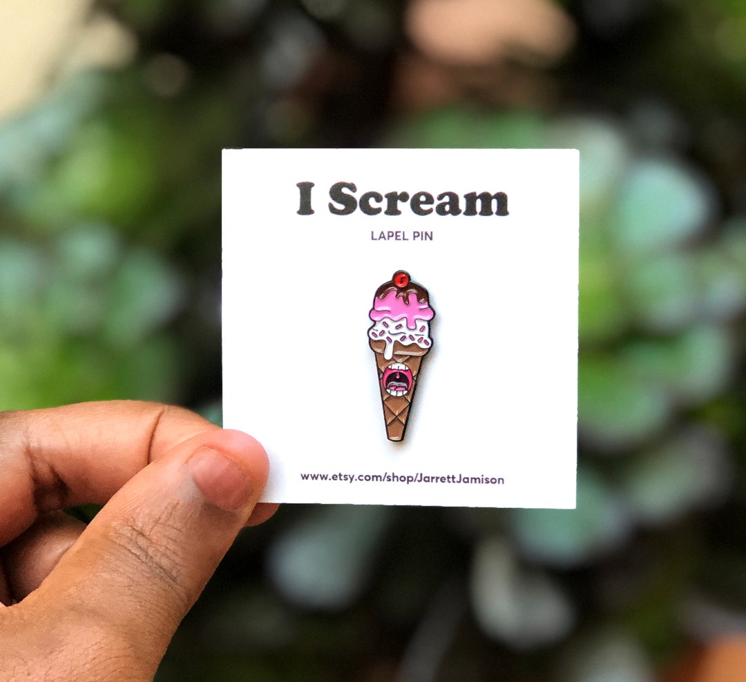 I Scream Enamel Pins | Lapel Pin - Etsy