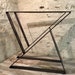2 X Flat Bar Z Zed Frame Handmade in the UK Raw Steel/black Metal Large ...