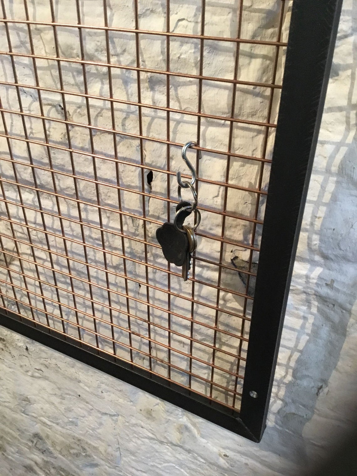 Raw Steel Handmade Industrial Vintage Mesh Notice Board Home - Etsy UK