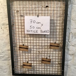 Raw Steel Handmade Industrial Vintage Mesh Notice Board Home | Etsy UK