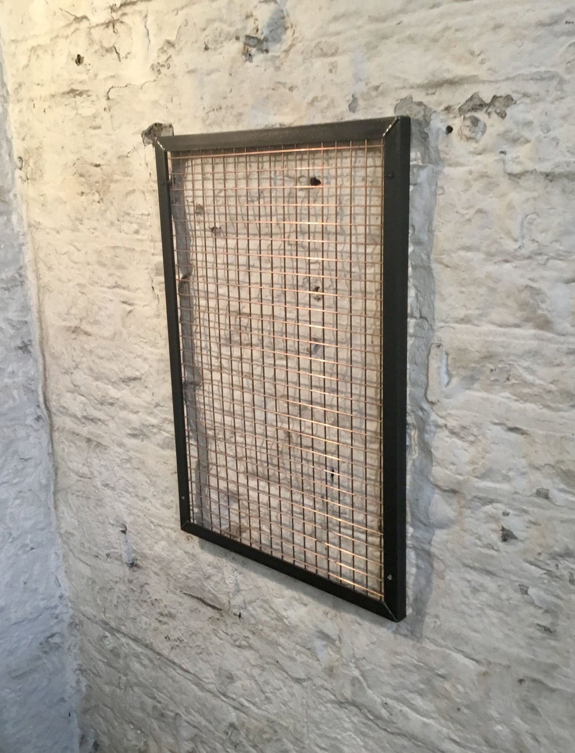 Raw Steel Handmade Industrial Vintage Mesh Notice Board Home | Etsy UK