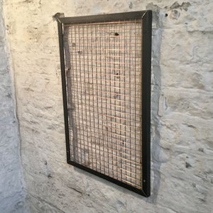 Raw Steel Handmade Industrial Vintage Mesh Notice Board Home | Etsy UK