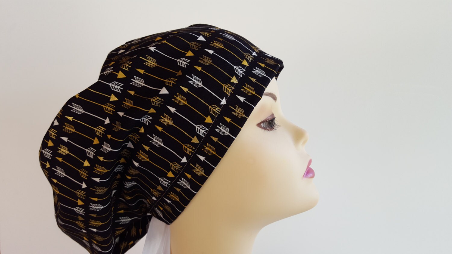 Women's Surgical Scrub Hats or Scrub Caps-white / Golden - Etsy