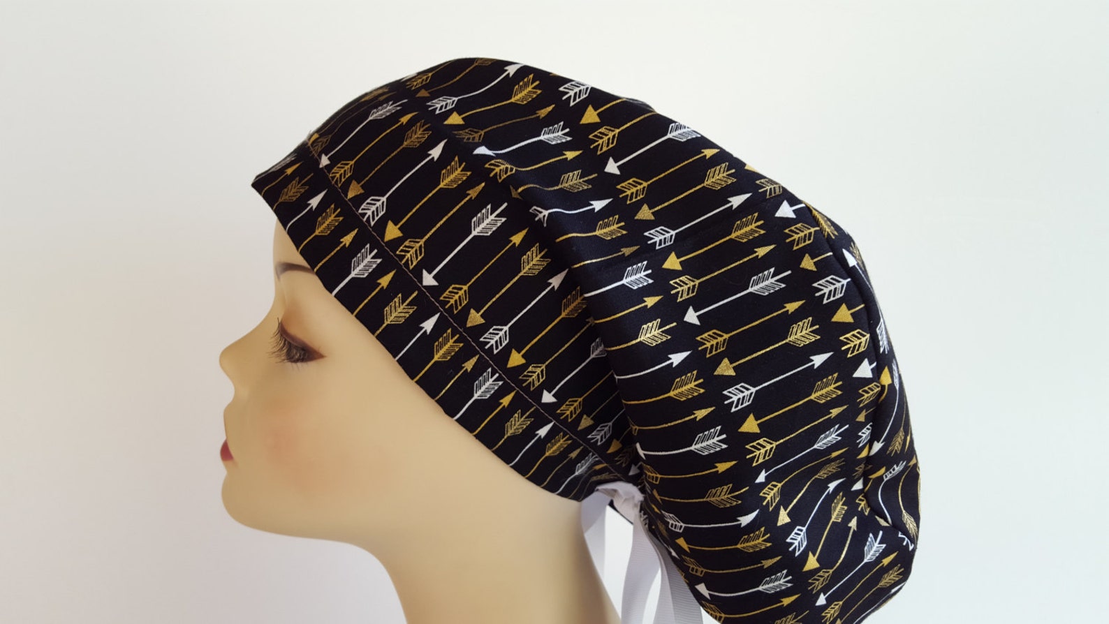 Women's Surgical Scrub Hats or Scrub Caps-white / Golden - Etsy