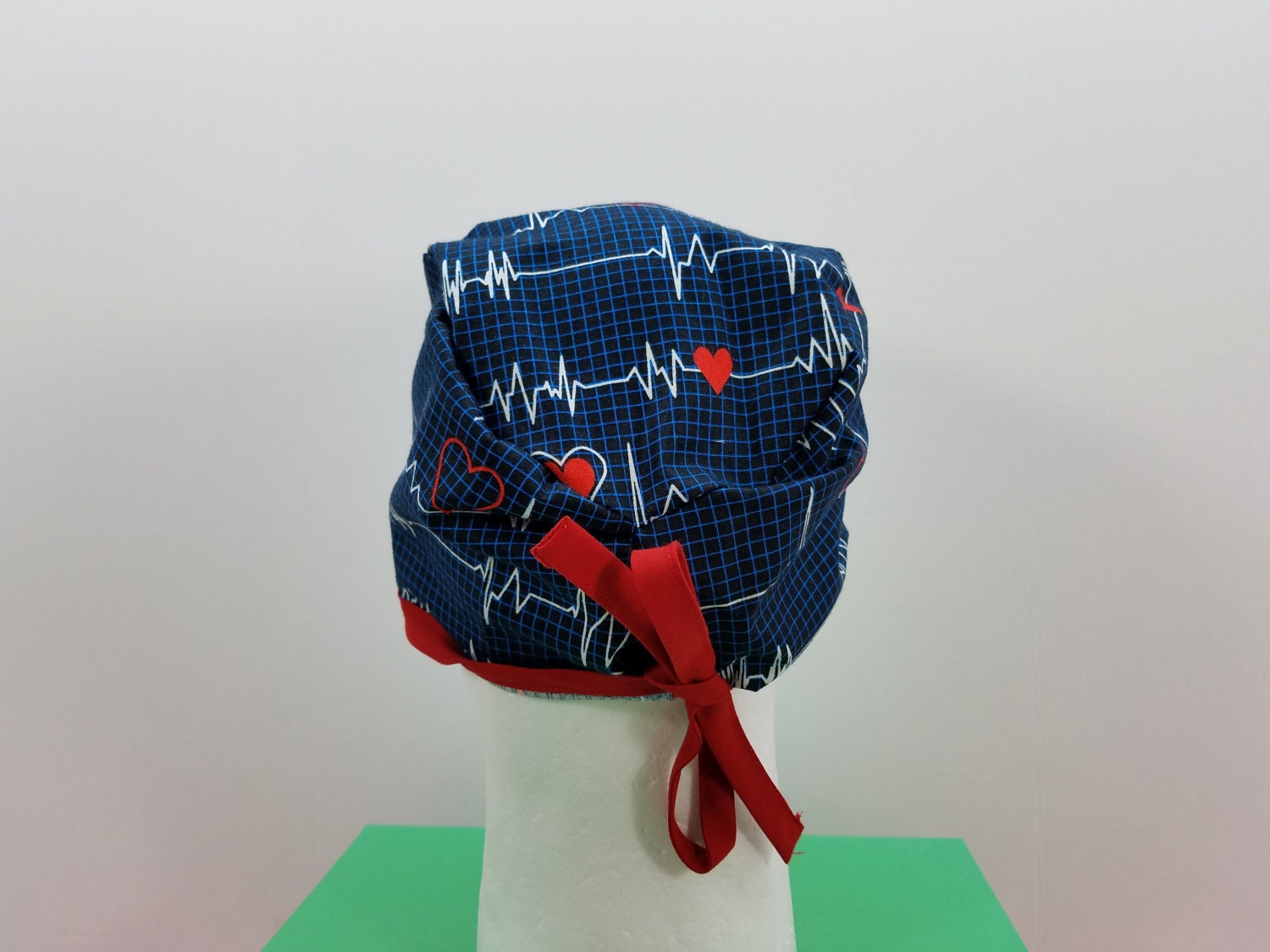 Men's Surgical Scrub Hats or Scrub Caps-ekg Print Cotton - Etsy