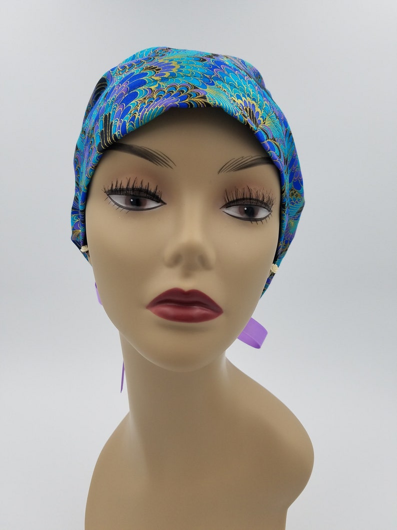 Women's Surgical Scrub Hats or Scrub Caps Peacock - Etsy