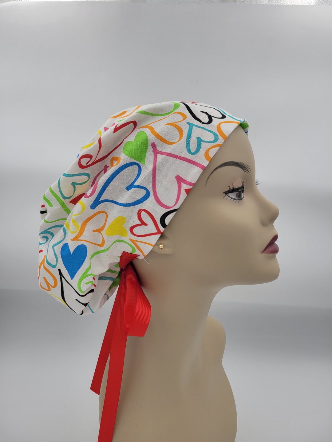 Women's Surgical Scrub Hats, or Scrub Caps-sharpie Hearts - Etsy