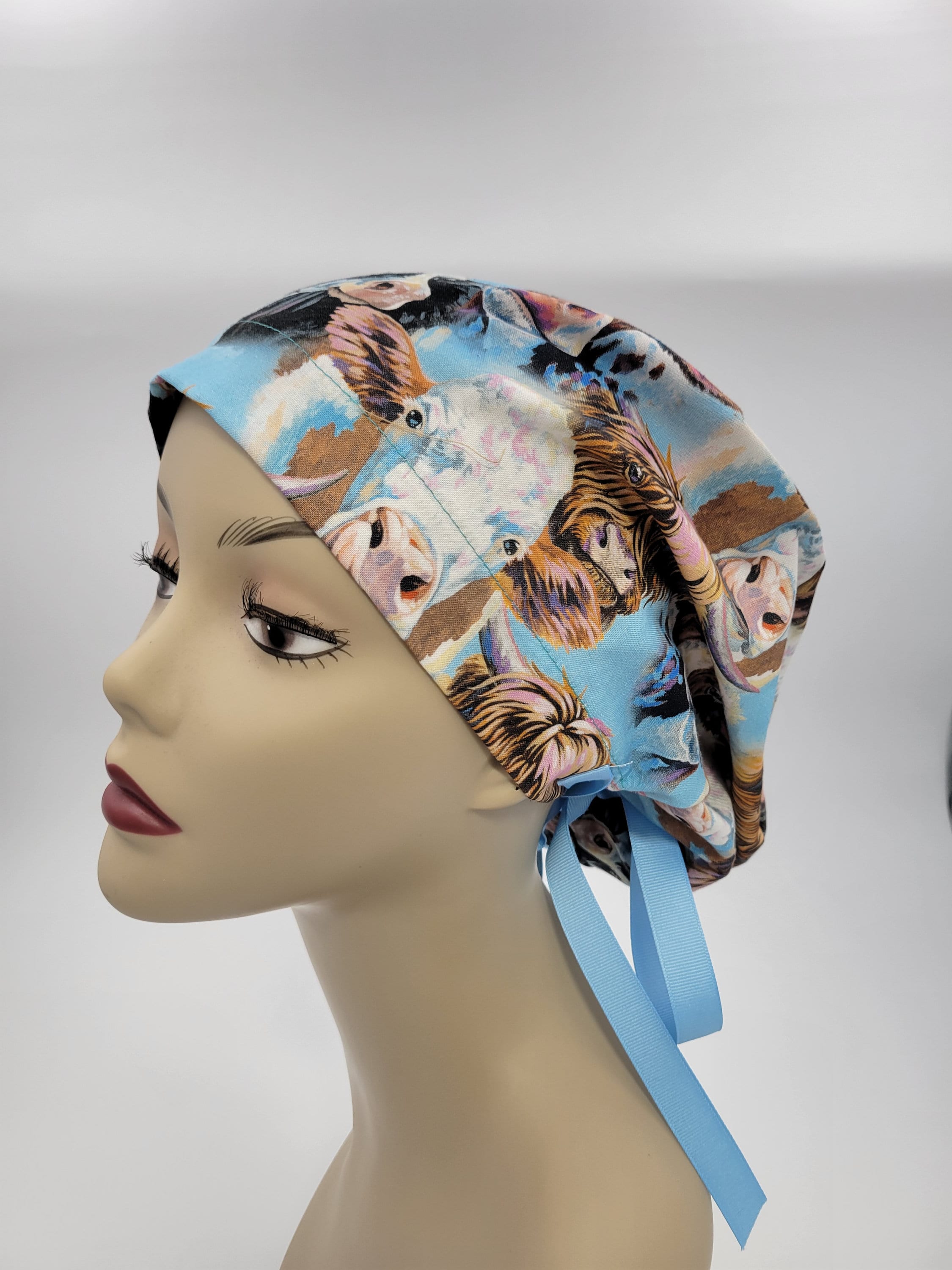 Women's Surgical Scrub Hats or Scrub Caps-cute Cows - Etsy