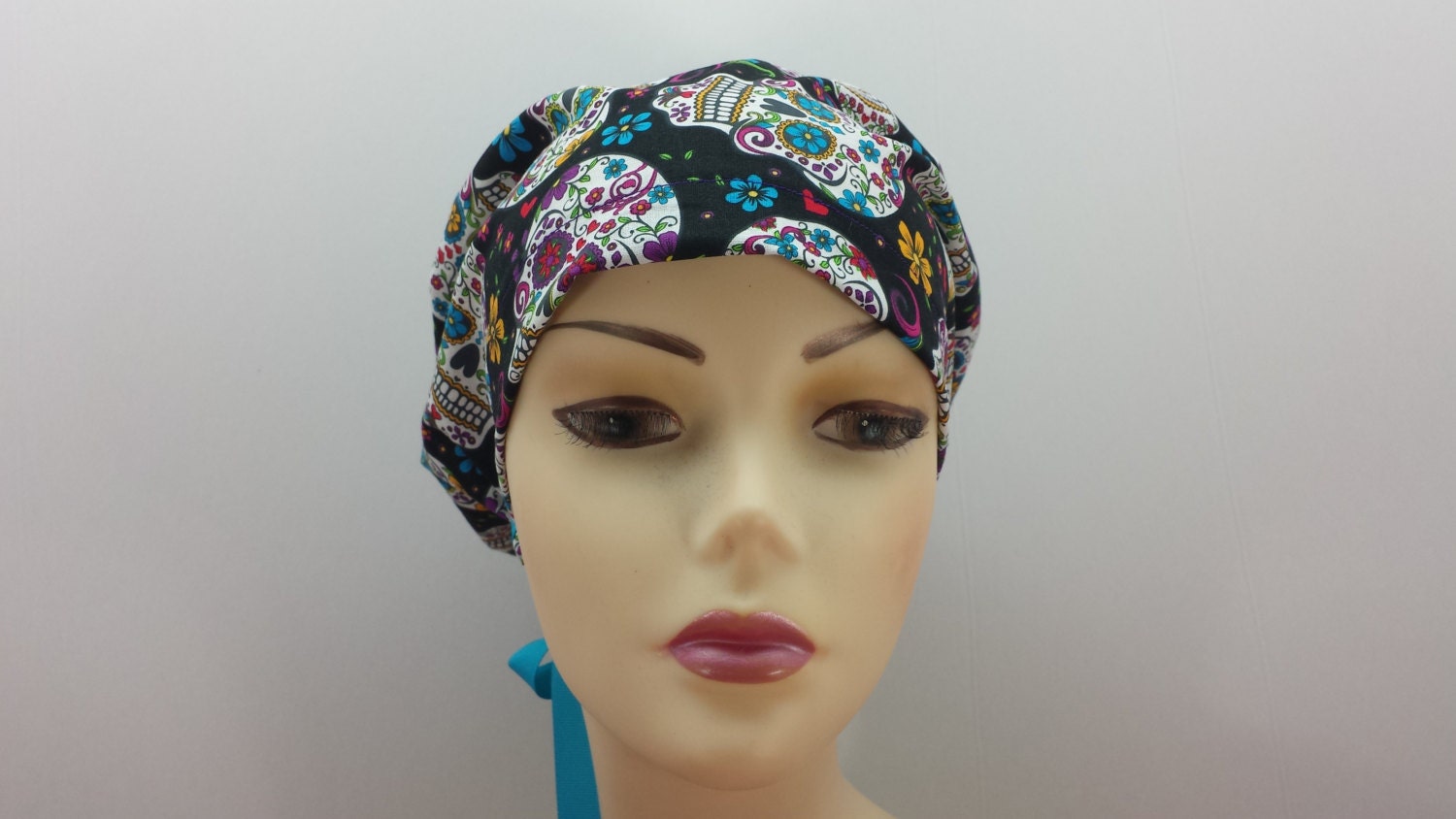 Women's Surgical Scrub Hats or Scrub Caps-sugar Skull | Etsy