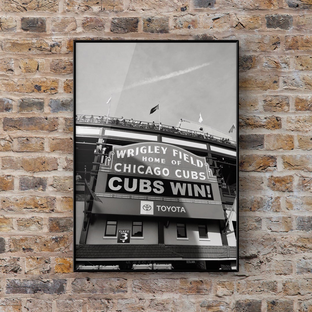 Wrigley Field "cubs Win!" Digital Download - Etsy