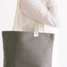 Everyday Gray Cotton Tote Bag Eco Tote Bag Casual Style Gray - Etsy