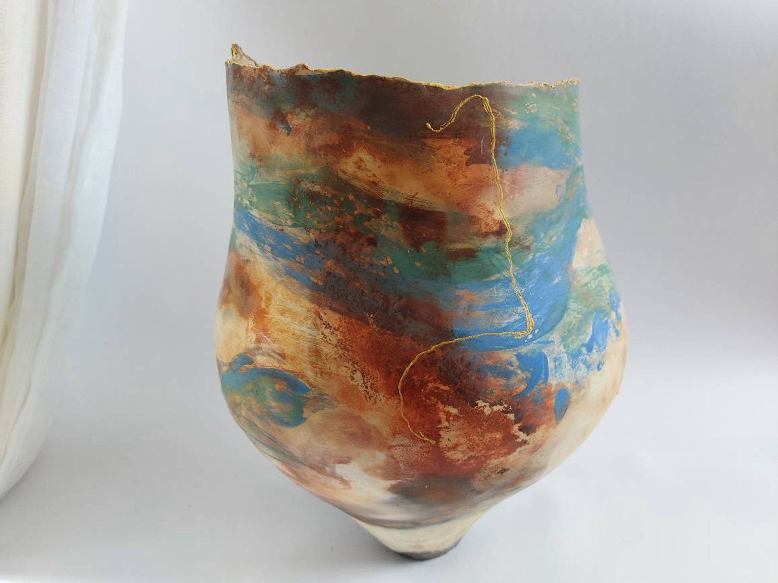 Greek Style Collectable Ceramic Pit Fire Organic Rounded - Etsy