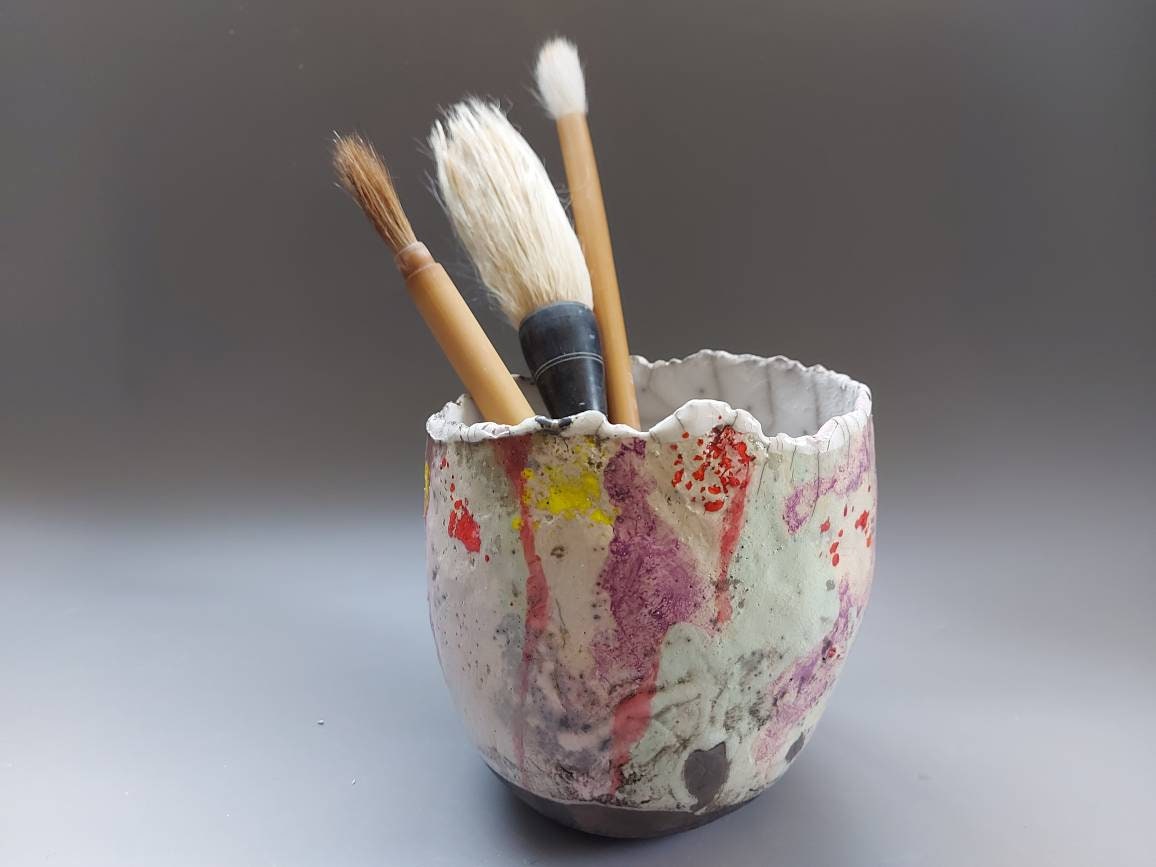 Hand Made Ceramic Raku Bowl Raku Pottery Unique Gift for - Etsy