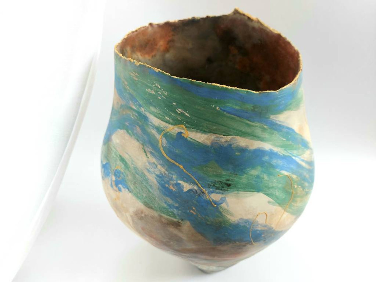 Greek Style Collectable Ceramic Pit Fire Organic Rounded - Etsy