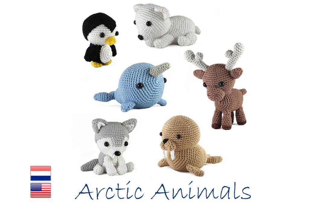 Crochet Pattern for Beginners - Arctic Animals - Amigurumi - Stuffed ...