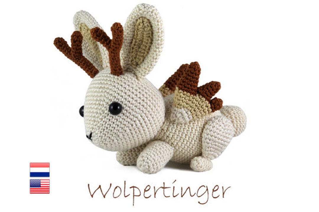 Crochet Pattern Wolpertinger - Amigurumi - Bunny - Rabbit - Plush - Toy ...